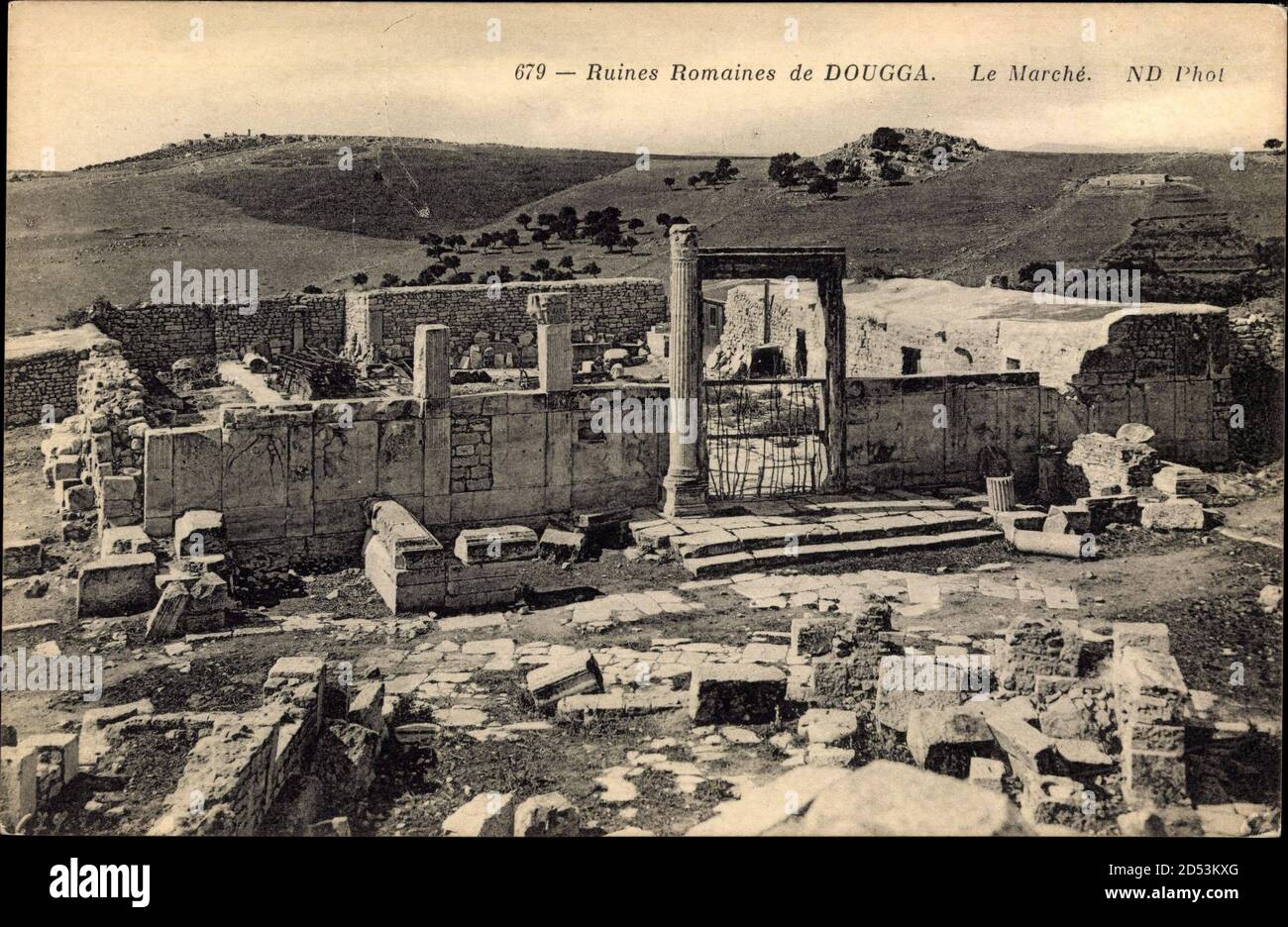 Dougga tunisia aerial hi-res stock photography and images - Alamy