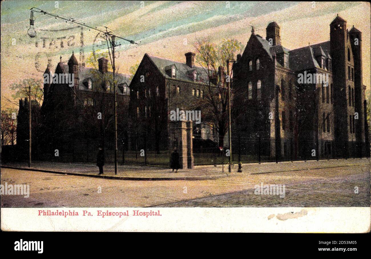 Philadelphia Pennsylvania, Episcopal Hospital, Das Krankenhaus | usage ...