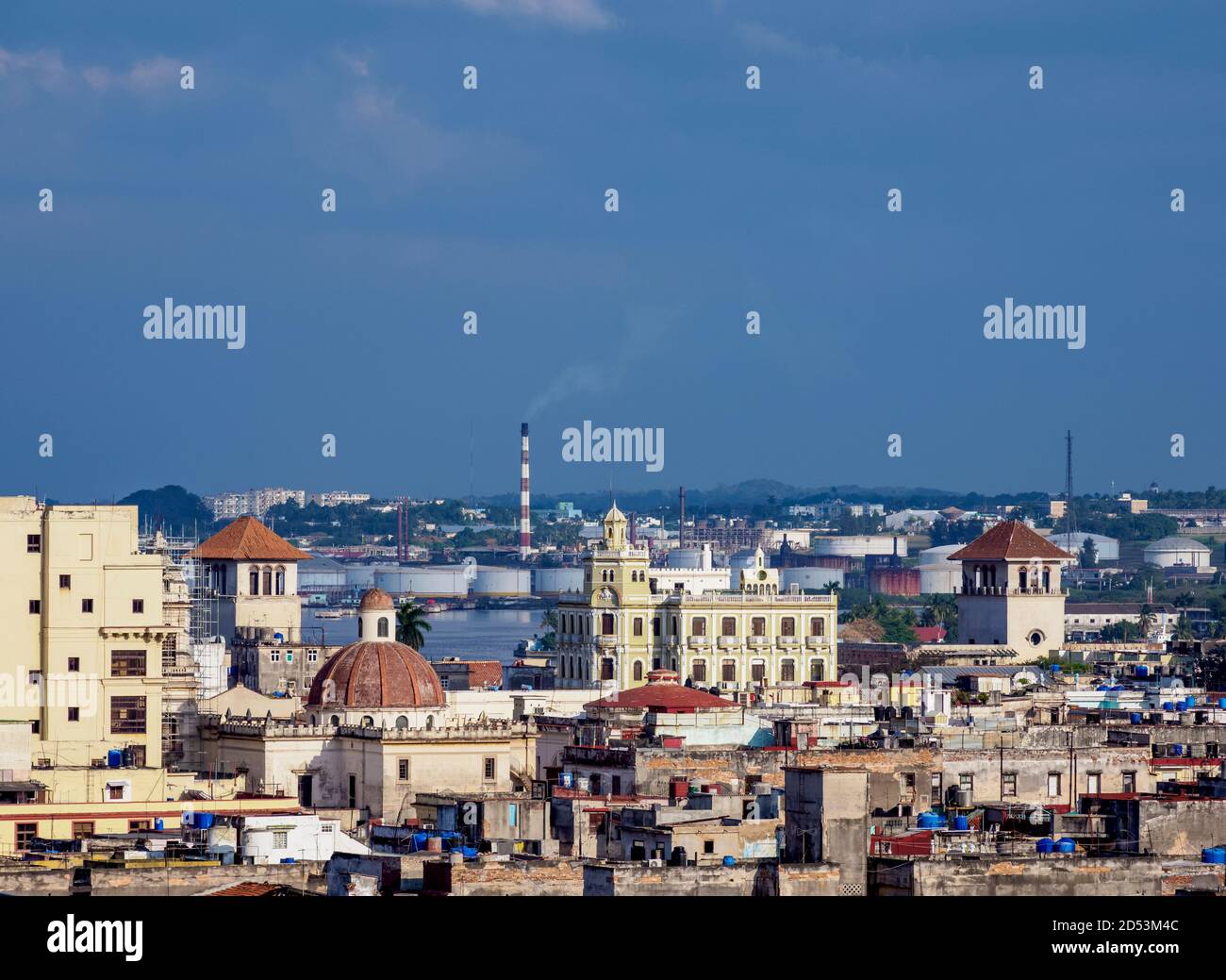 Habana Vieja, elevated view, Havana, La Habana Province, Cuba Stock ...