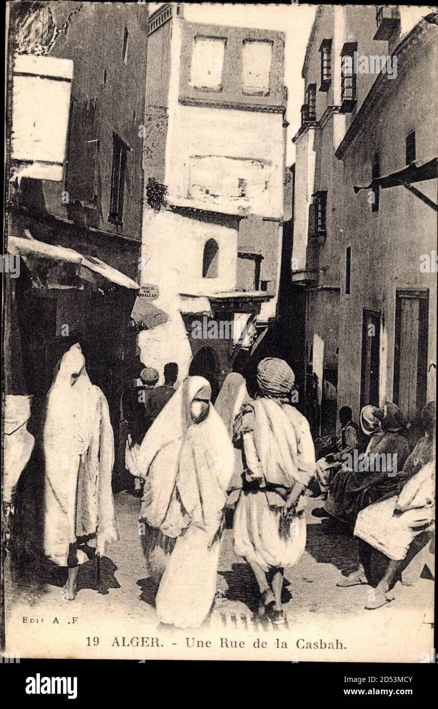 Algeria rue de la casbah hi-res stock photography and images - Alamy