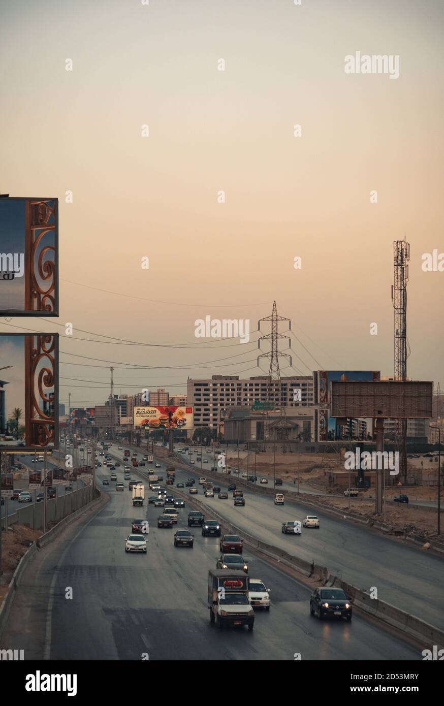 Cairo Highway: Travel during Africa Cup Of Nation in Egypt 2019 Stock ...