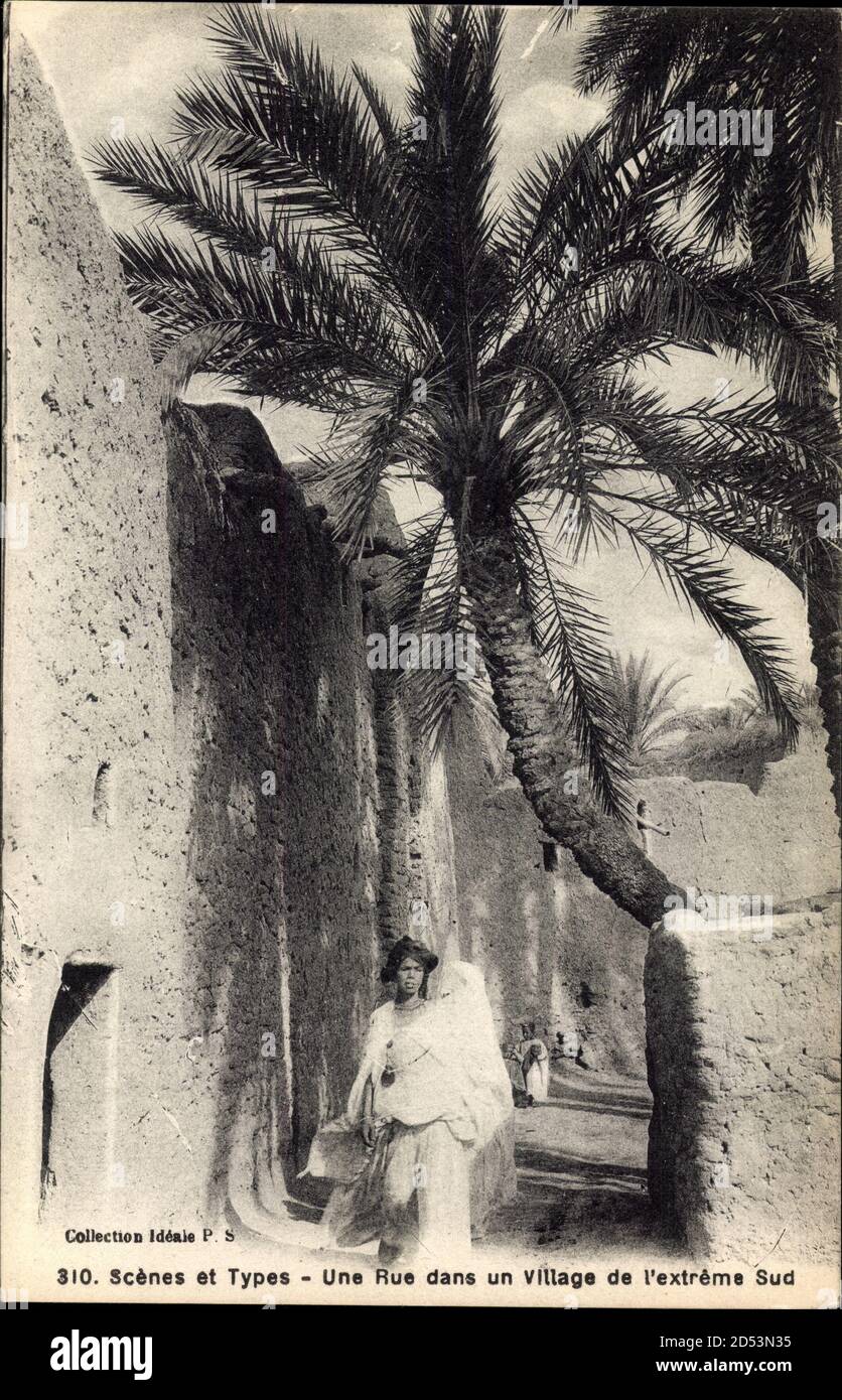 Scenes et Types, Une Rue dans village de lextreme Sud, Collection ...