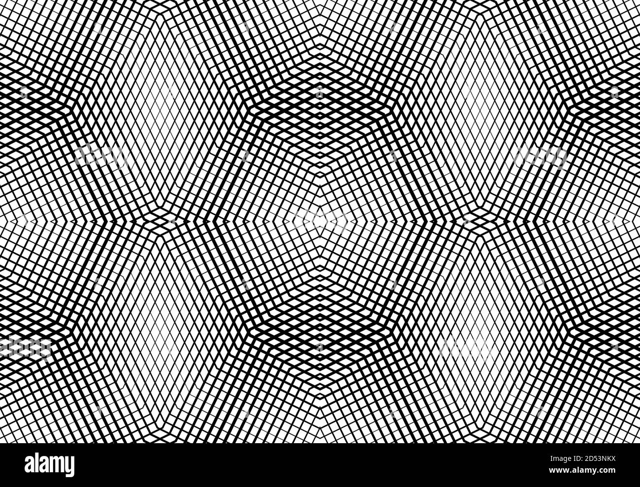 repeatable and tileable grid, mesh of zig-zag, criss-cross and wavy ...