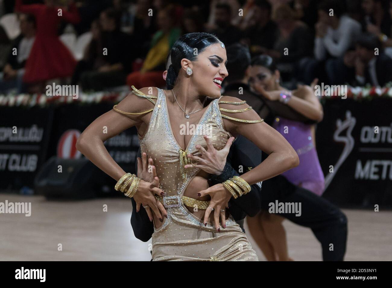 ANKARA, TURKEY - NOVEMBER 04, 2017: People compete in dancesport for ...