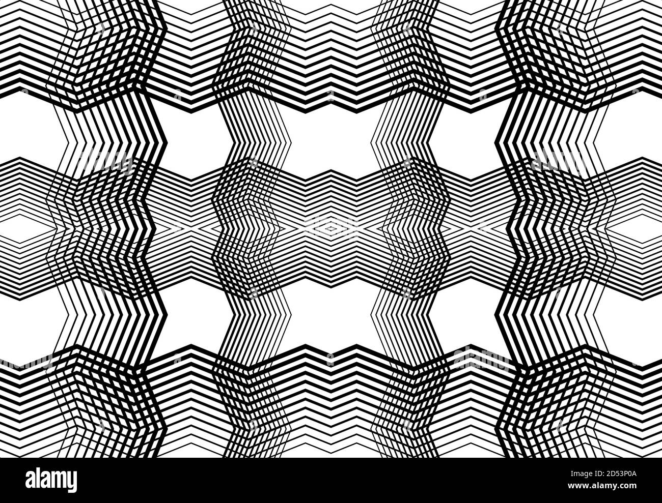 repeatable and tileable grid, mesh of zig-zag, criss-cross and wavy ...