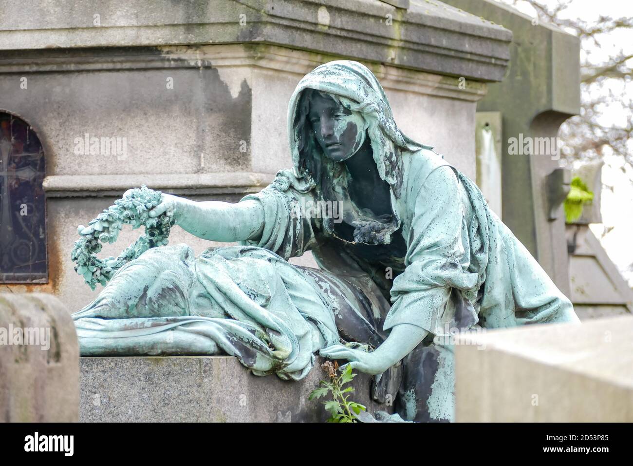 Cimetiere du Pere Lachaise typical french cemetery, Photo image a ...