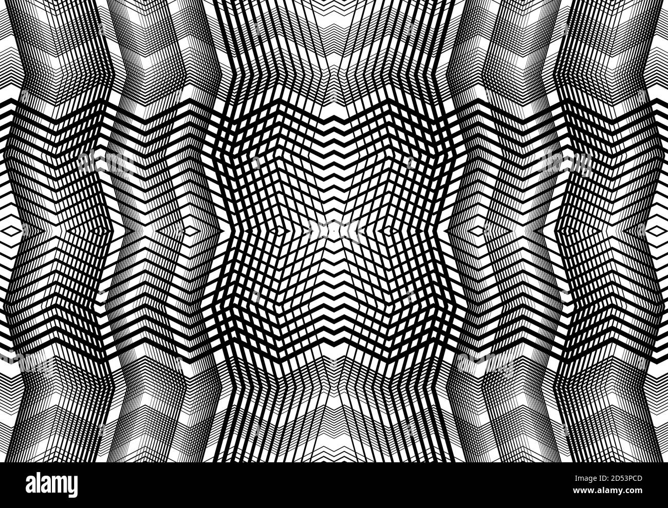 repeatable and tileable grid, mesh of zig-zag, criss-cross and wavy ...