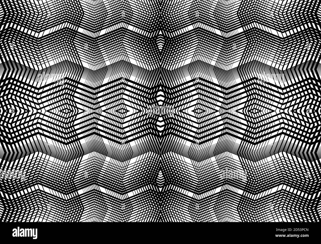 repeatable and tileable grid, mesh of zig-zag, criss-cross and wavy ...