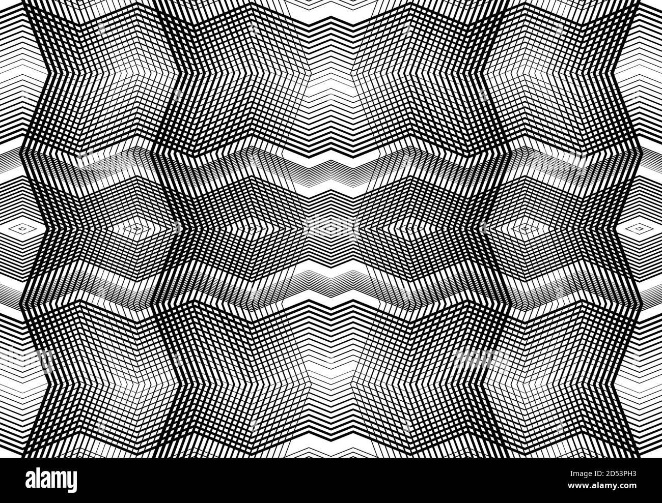 repeatable and tileable grid, mesh of zig-zag, criss-cross and wavy ...