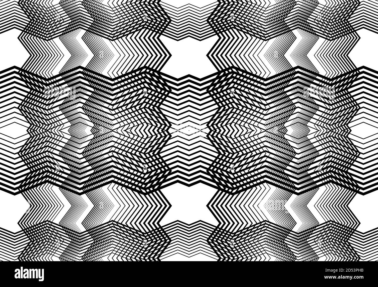 repeatable and tileable grid, mesh of zig-zag, criss-cross and wavy ...