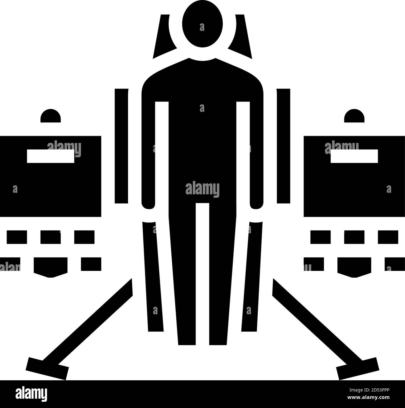 jetpack fly transport glyph icon vector illustration Stock Vector Image ...