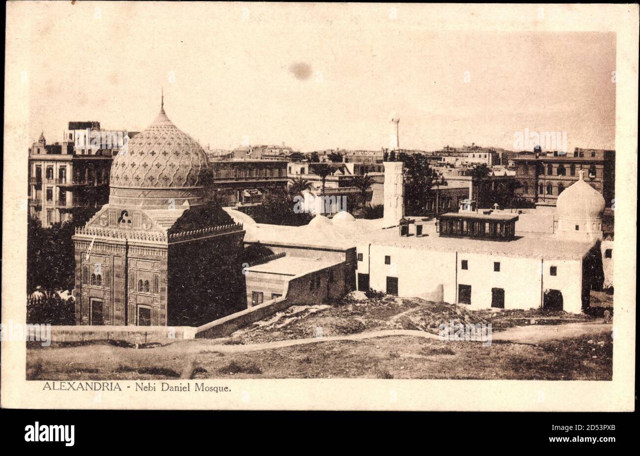 Alexandria Ägypten, Nebi Daniel Mosque, Moschee, Blick auf den Ort ...