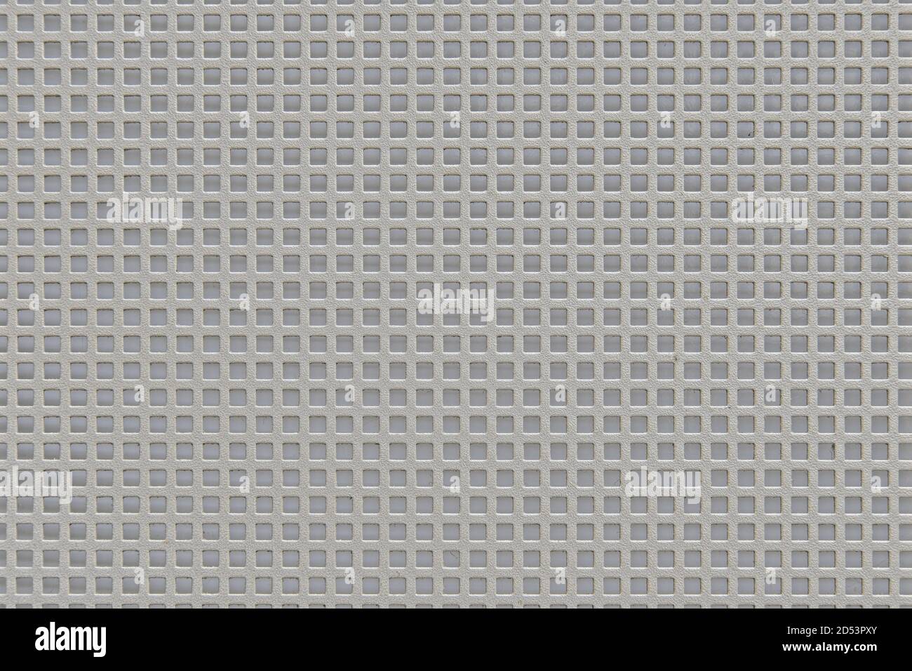 Metal grid of flat square holes, close-up background Stock Photo - Alamy