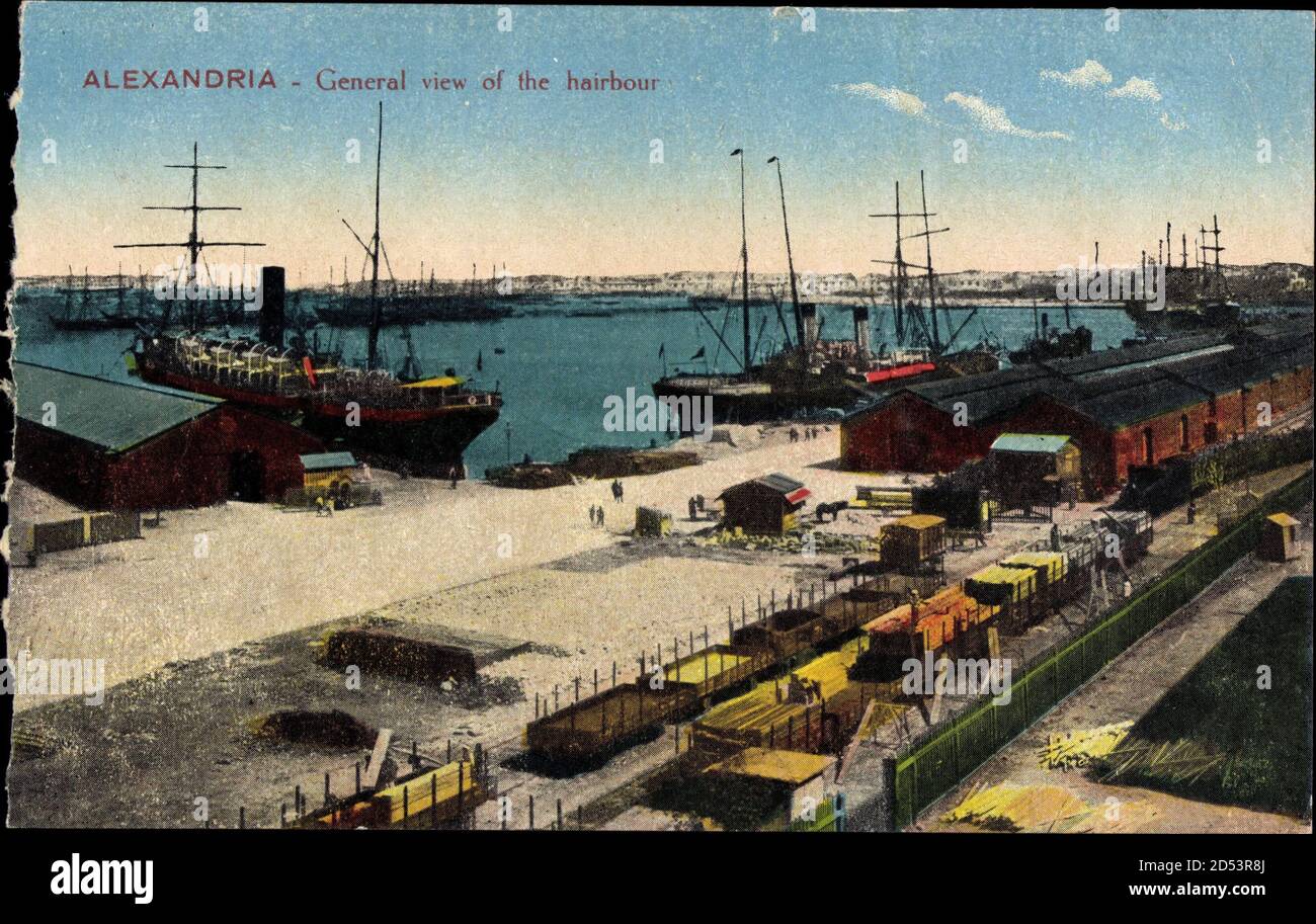 Aerial view of alexandria harbor hi-res stock photography and images ...