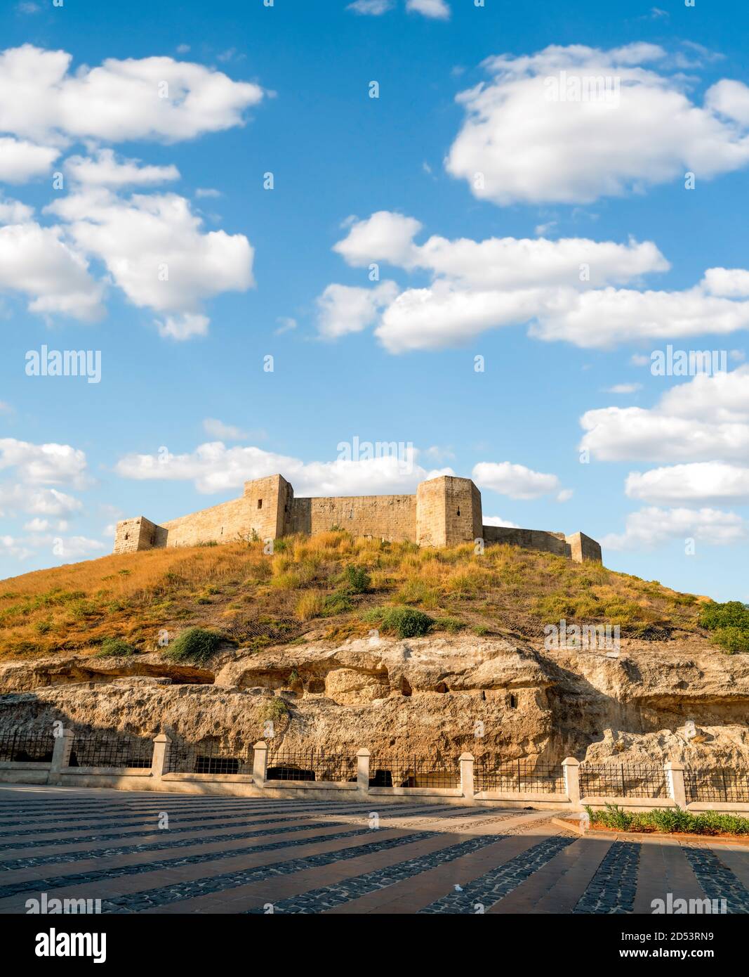Gaziantep Castle, located in the center of the city displays the ...