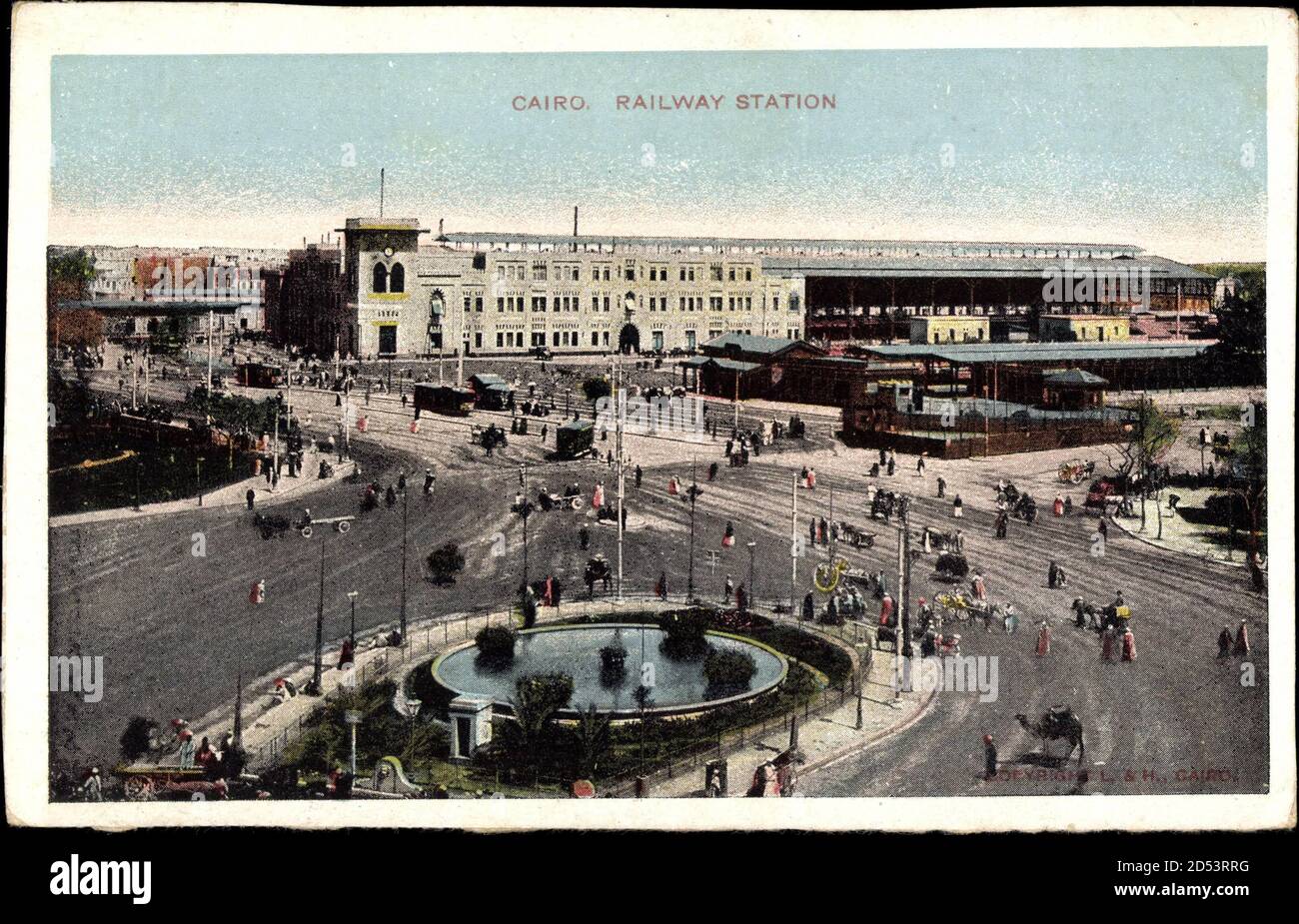 Cairo Kairo Ägypten, Railway Station, Blick auf den Bahnhof ...