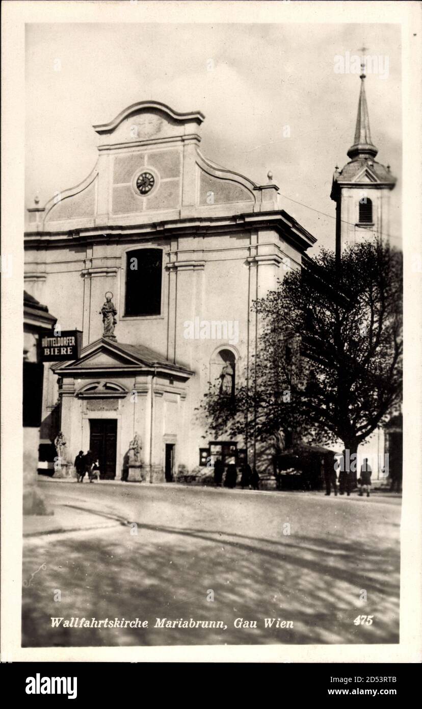 Wien 14. Penzing Mariabrunn, Ansicht der Wallfahrtskirche | usage ...