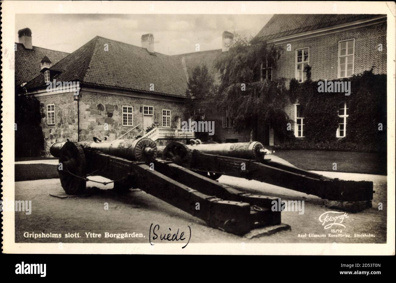 Mariefred Schweden, Slott Gripsholm, Yttre Borggarden, Kanonen | usage ...