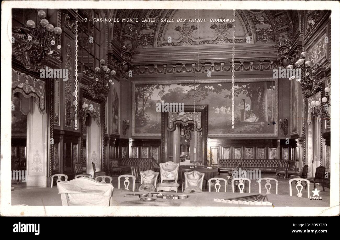 Monte Carlo Monaco, Salle des Trente Quarante, Roulettetische | usage ...