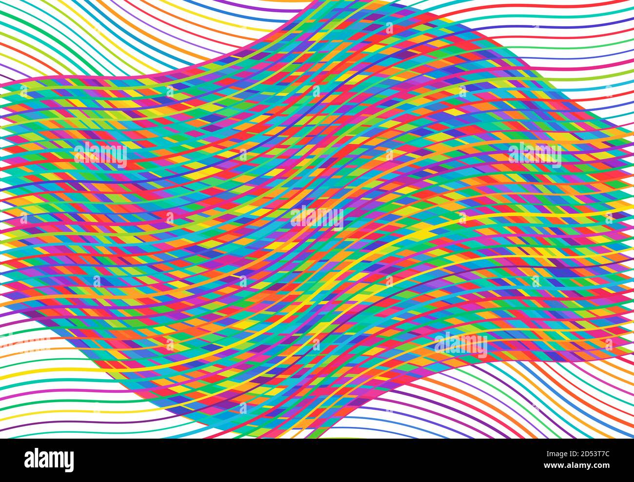 mosaic background, tessellation pattern. colorful wavy, waving and ...