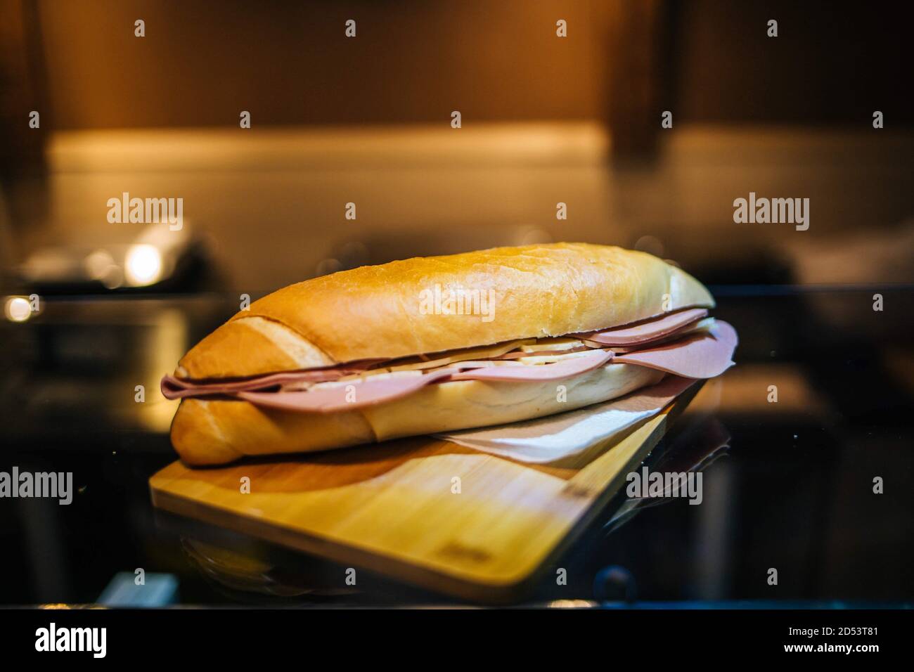 Horizontal shot ham sandwich hi-res stock photography and images - Alamy