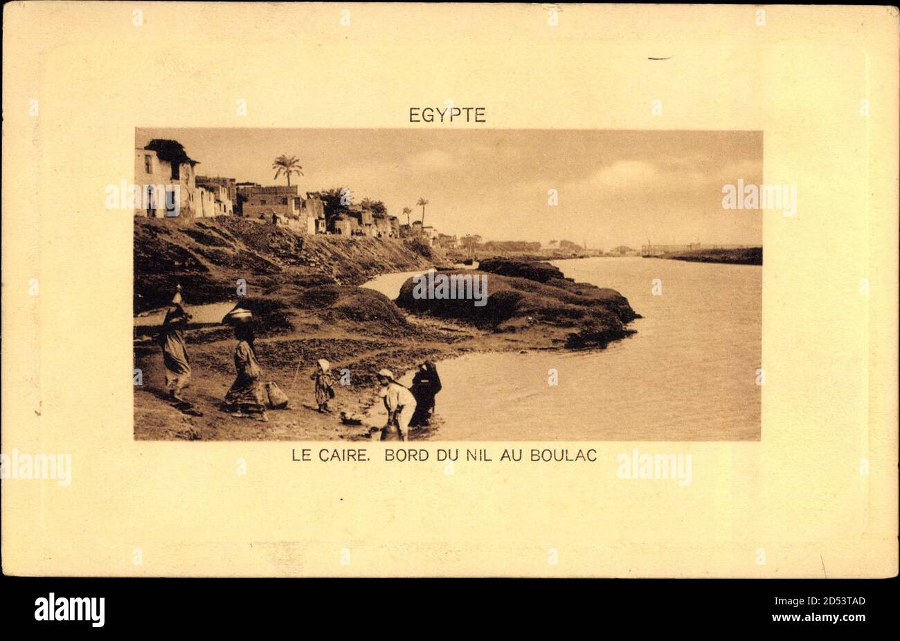 Cairo Kairo Ägypten, Bord du Nil au Boulac, Flusspartie, Einheimische ...