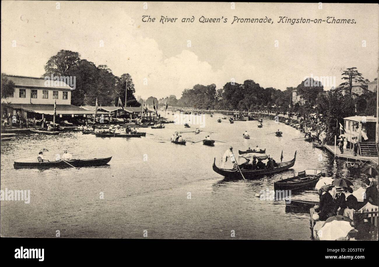 Kingston upon Thames London, River and Queen's Promenade | usage ...