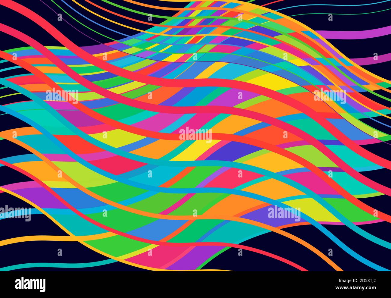 mosaic background, tessellation pattern. colorful wavy, waving and ...