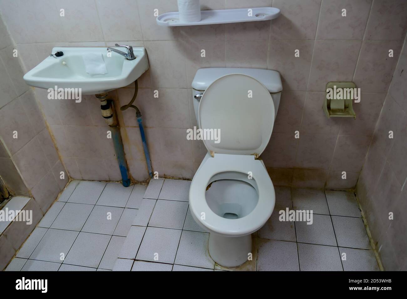 toilet in bathroom, digital photo picture as a background Stock Photo ...