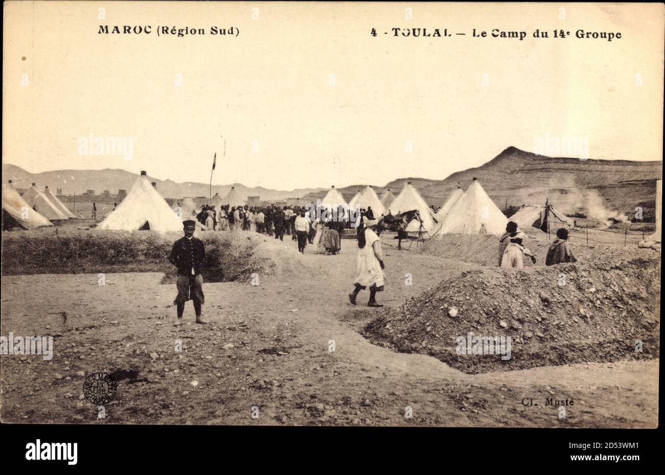 Toulal Marokko, Le Camp du 14 Groupe, Soldaten, Militär | usage ...