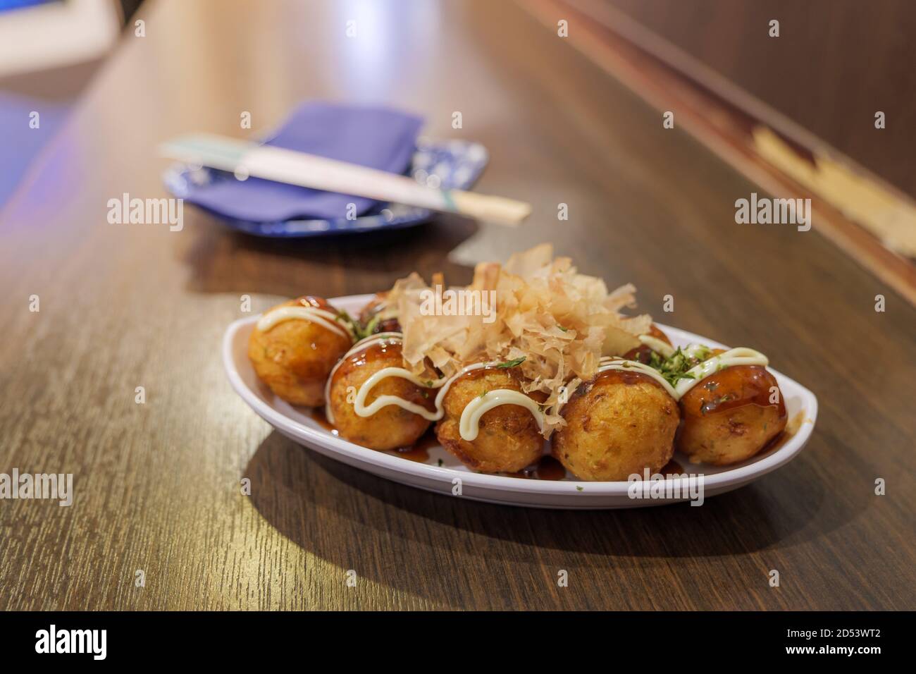 Octopus Balls Restaurant Osaka Japan High Resolution Stock Photography ...