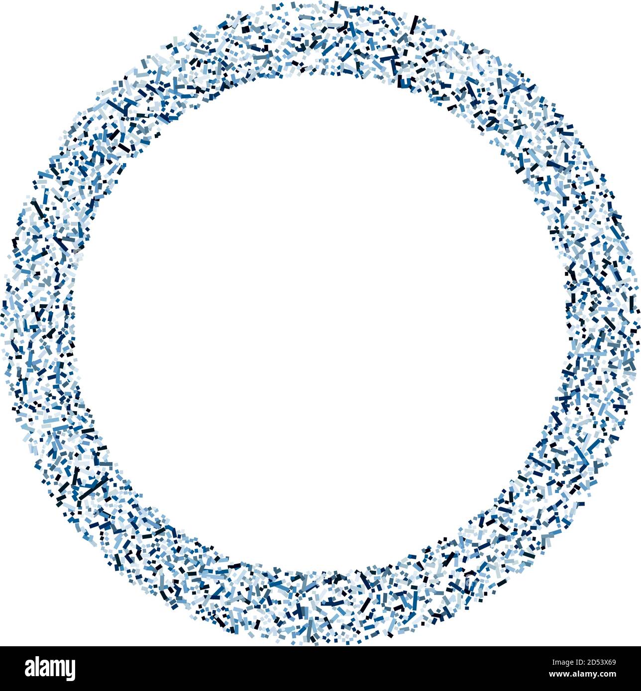 Colorful random squares in circle formation abstract geometric element ...