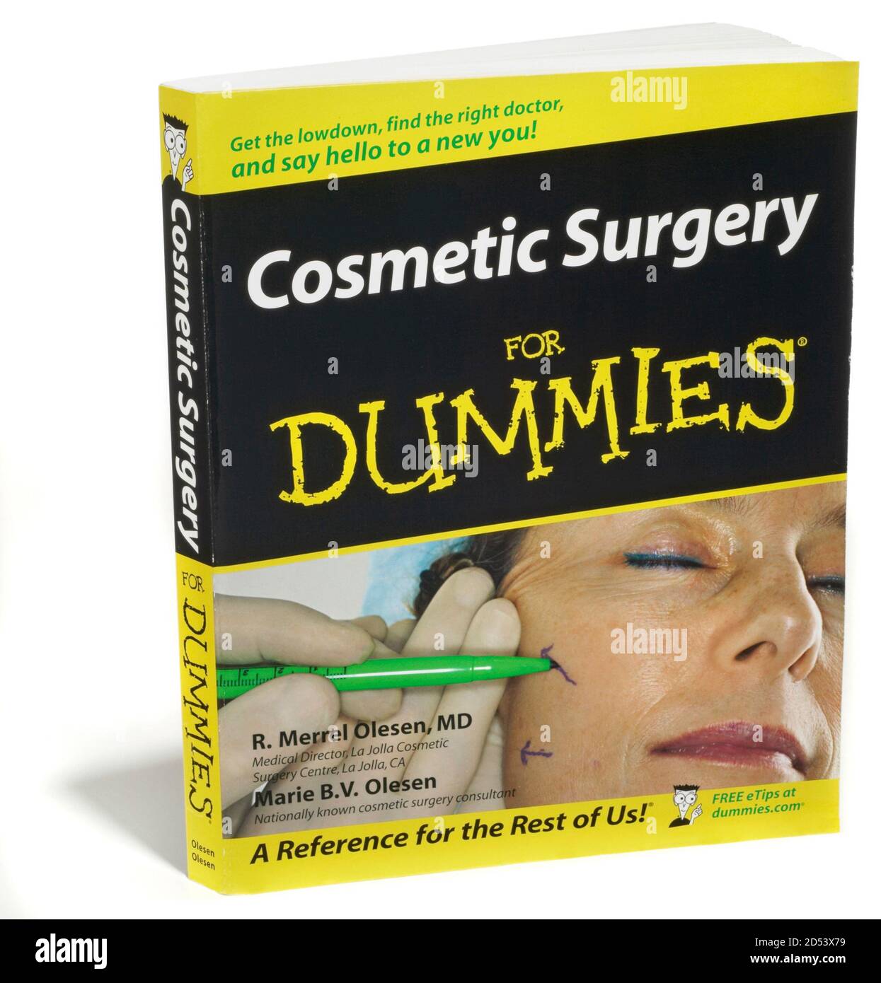 cosmetic surgery for dummies book photographed on a white background ...