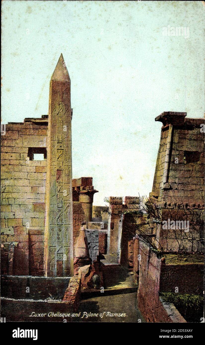 Luxor Ägypten, Obelisque and Pylone of Ramses, Obelisk | usage ...
