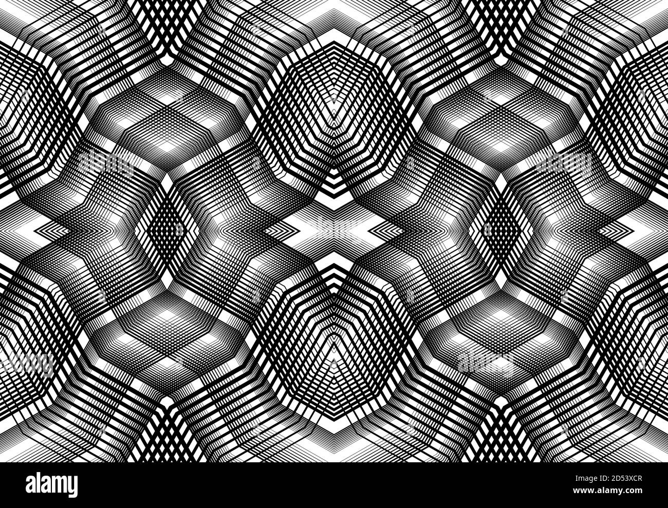 repeatable and tileable grid, mesh of zig-zag, criss-cross and wavy ...