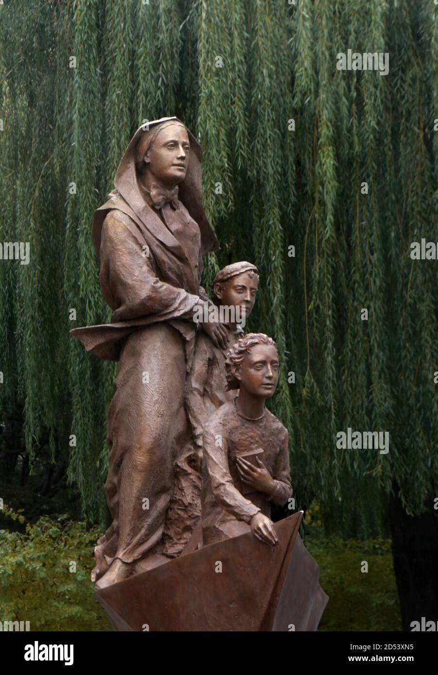 New York, NY, USA. 12th Oct, 2020. The unveiling of the Mother Cabrini ...