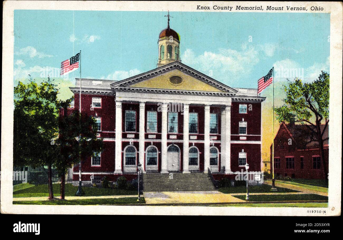 Mount Vernon Ohio USA, Knox County Memorial | usage worldwide Stock ...
