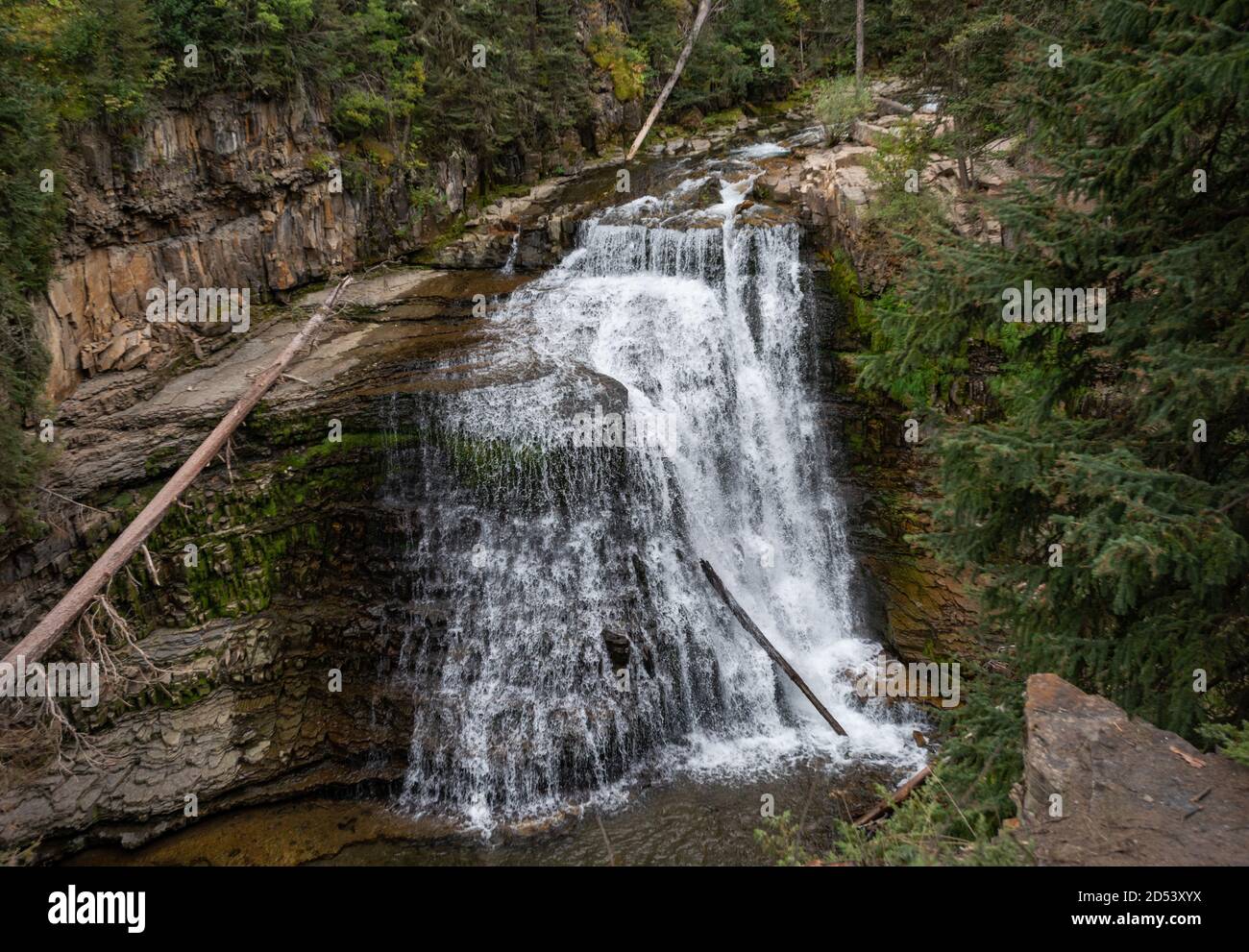 Ousel Falls Park Trail in Custer Gallatin National Forest, Montana. USA ...