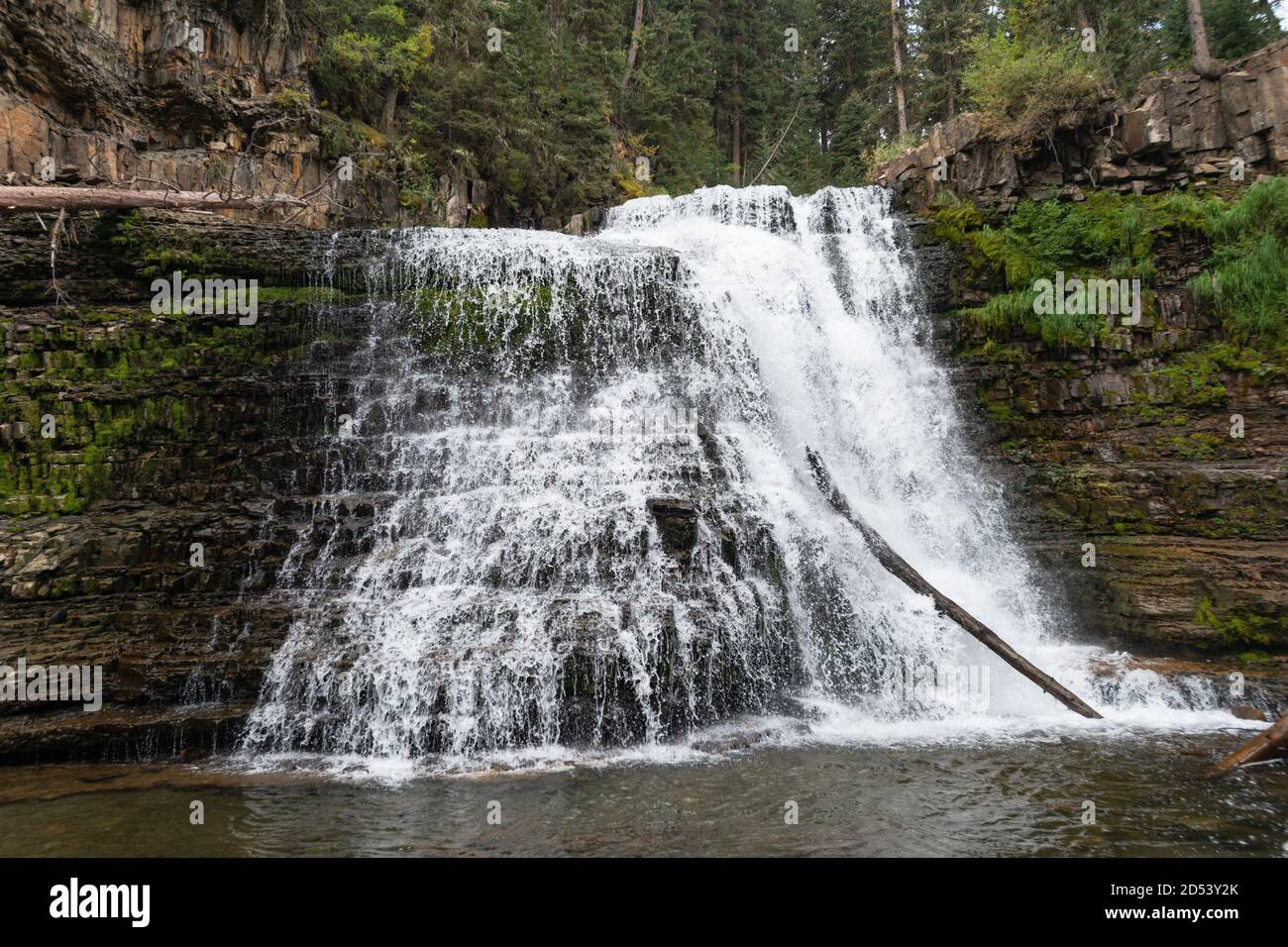 Ousel Falls Park Trail in Custer Gallatin National Forest, Montana. USA ...