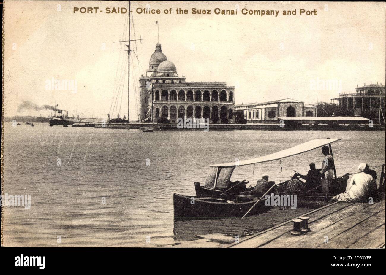 Port Said Ägypten, Office of the Suez Canal Company and Port | usage ...