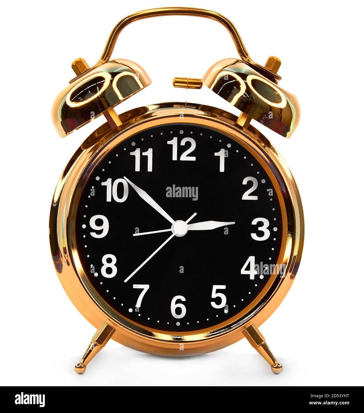Golden alarm clock hi-res stock photography and images - Alamy
