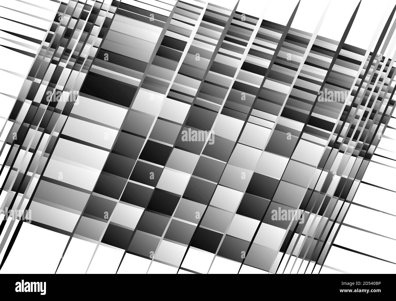 Tessallation, mosaic abstract grayscale, black and white and geometric ...