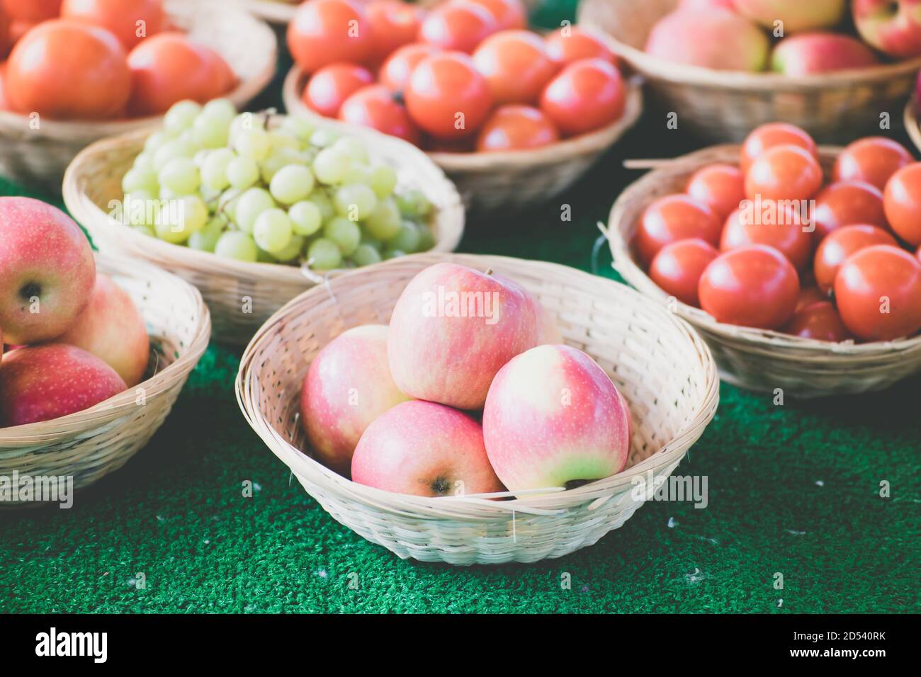 Horizontal shot of the fruits assortment in the market Stock Photo - Alamy