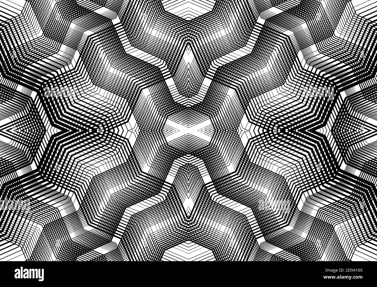 repeatable and tileable grid, mesh of zig-zag, criss-cross and wavy ...