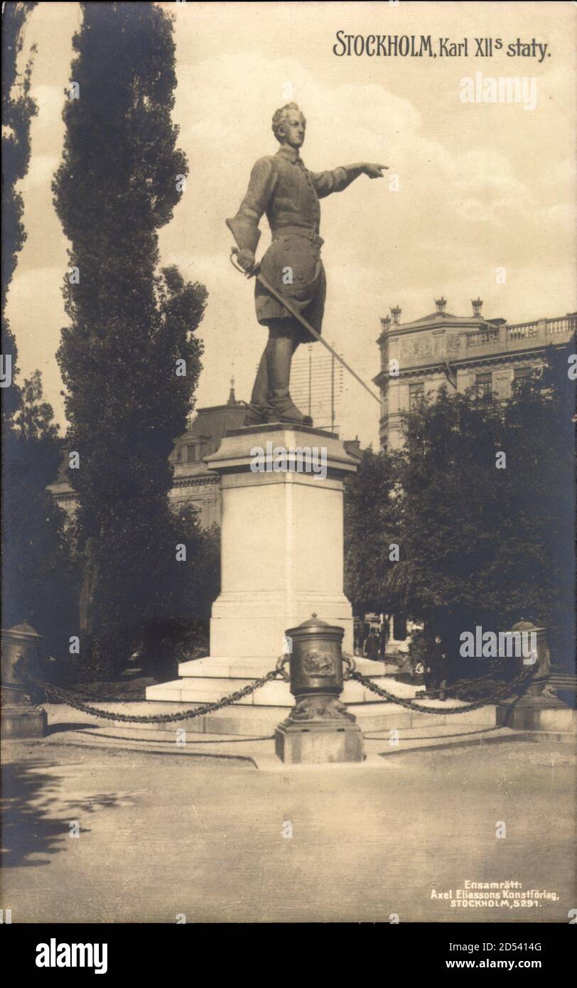 Stockholm Schweden, Karl XII's staty, Denkmal, Standbild, Platz | usage ...