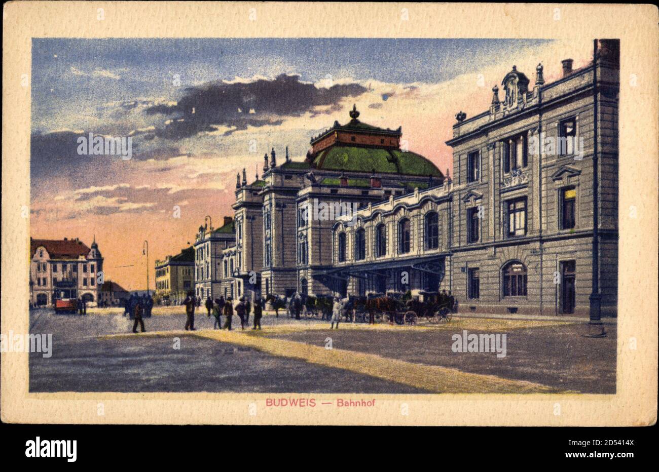 Budweis ?eské Bud?jovice Südböhmen Tschechien, Bahnhof | usage worldwide Stock Photo - Alamy