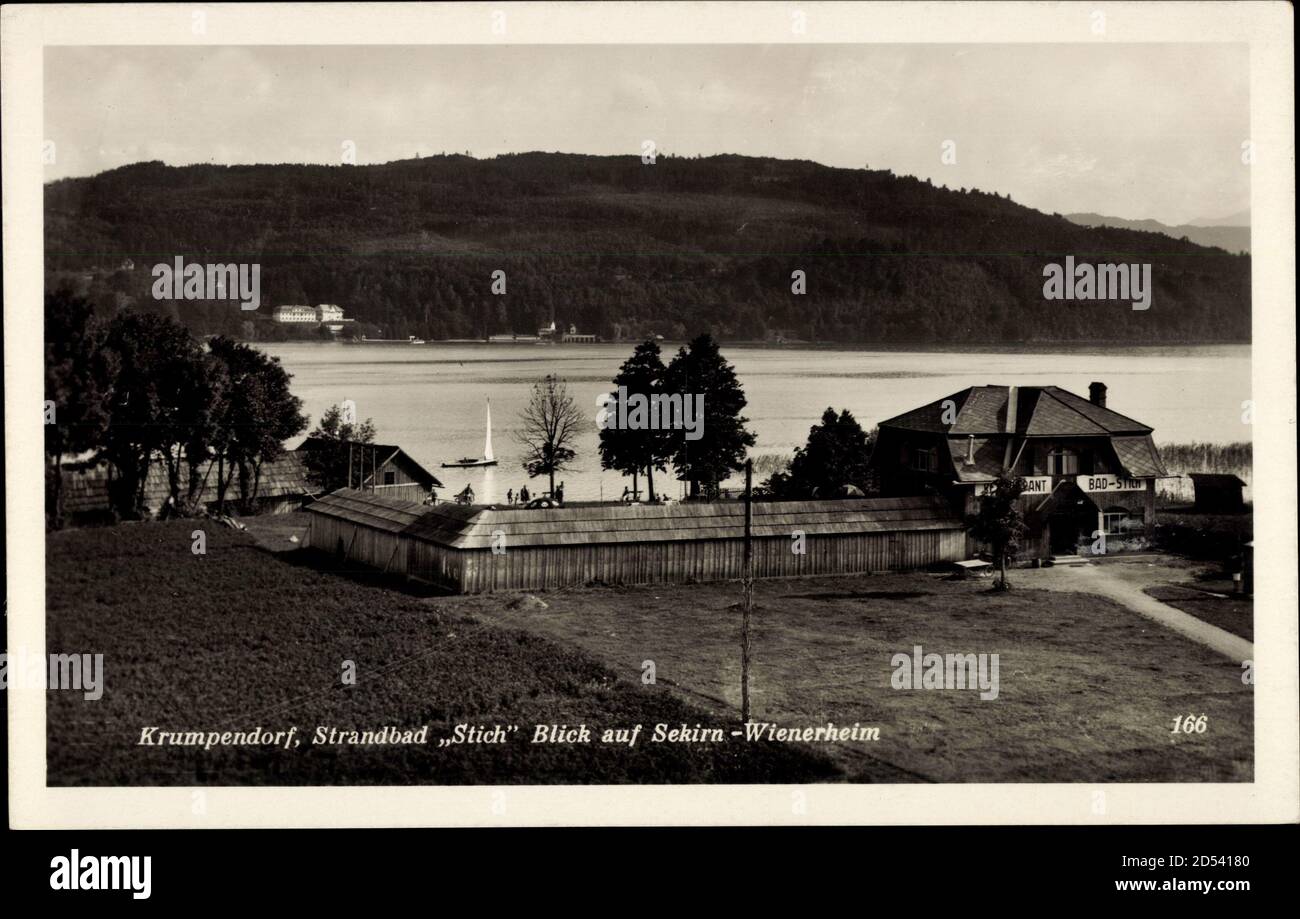 Krumpendorf am Wörthersee Kärnten, Strandbad Stich, Sekirn Wienerheim ...