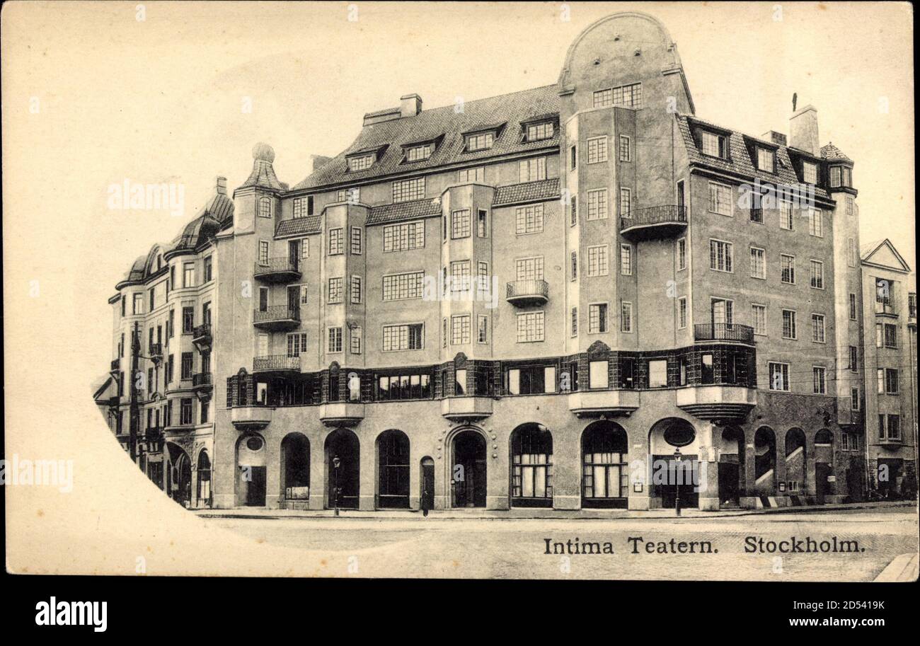 Stockholm Schweden, Intima Teatern, Theater | usage worldwide Stock ...