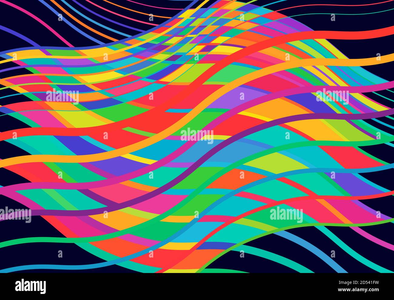 mosaic background, tessellation pattern. colorful wavy, waving and ...