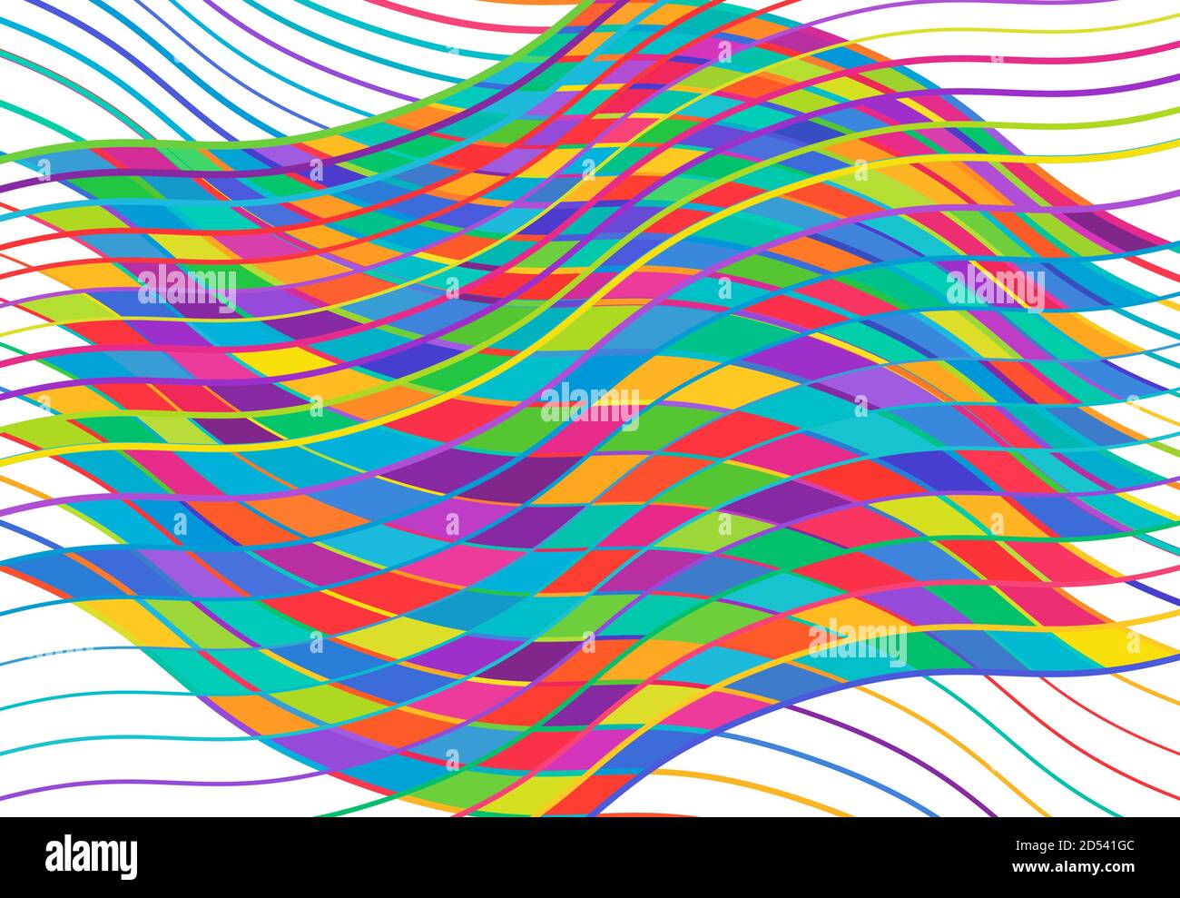 mosaic background, tessellation pattern. colorful wavy, waving and ...